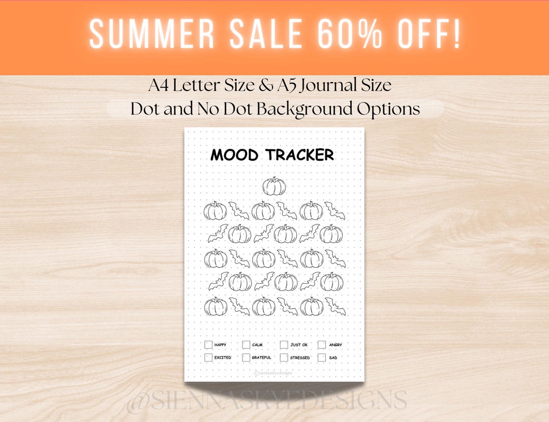 Pumpkin Mood Tracker: 31 Day Printable Planner (digital Download) - Etsy UK