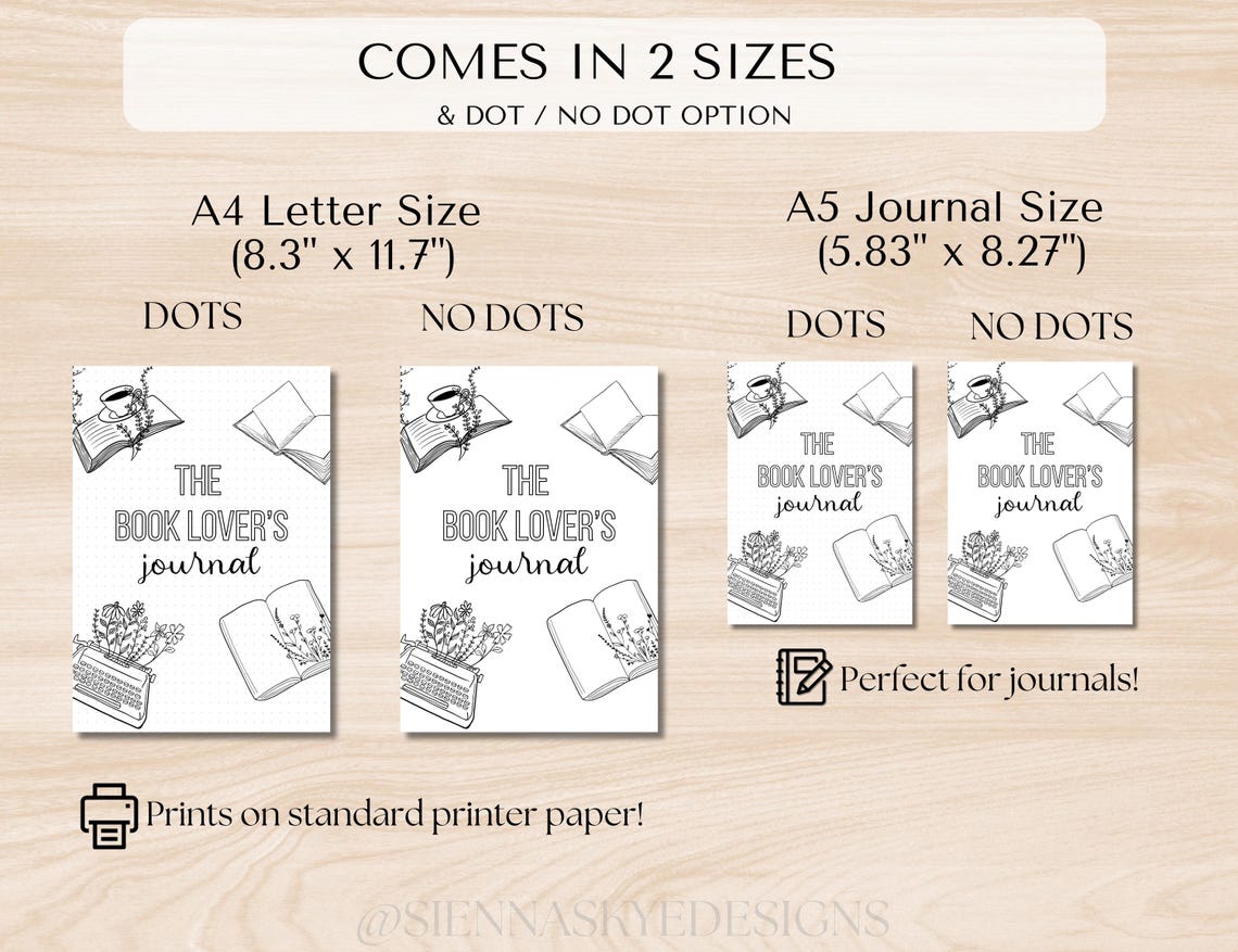 Book Lover's Reading Journal Bundle: Trackers, Challenges, Logs ...
