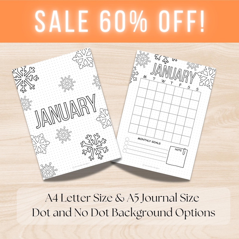 January Cover Page - Etsy