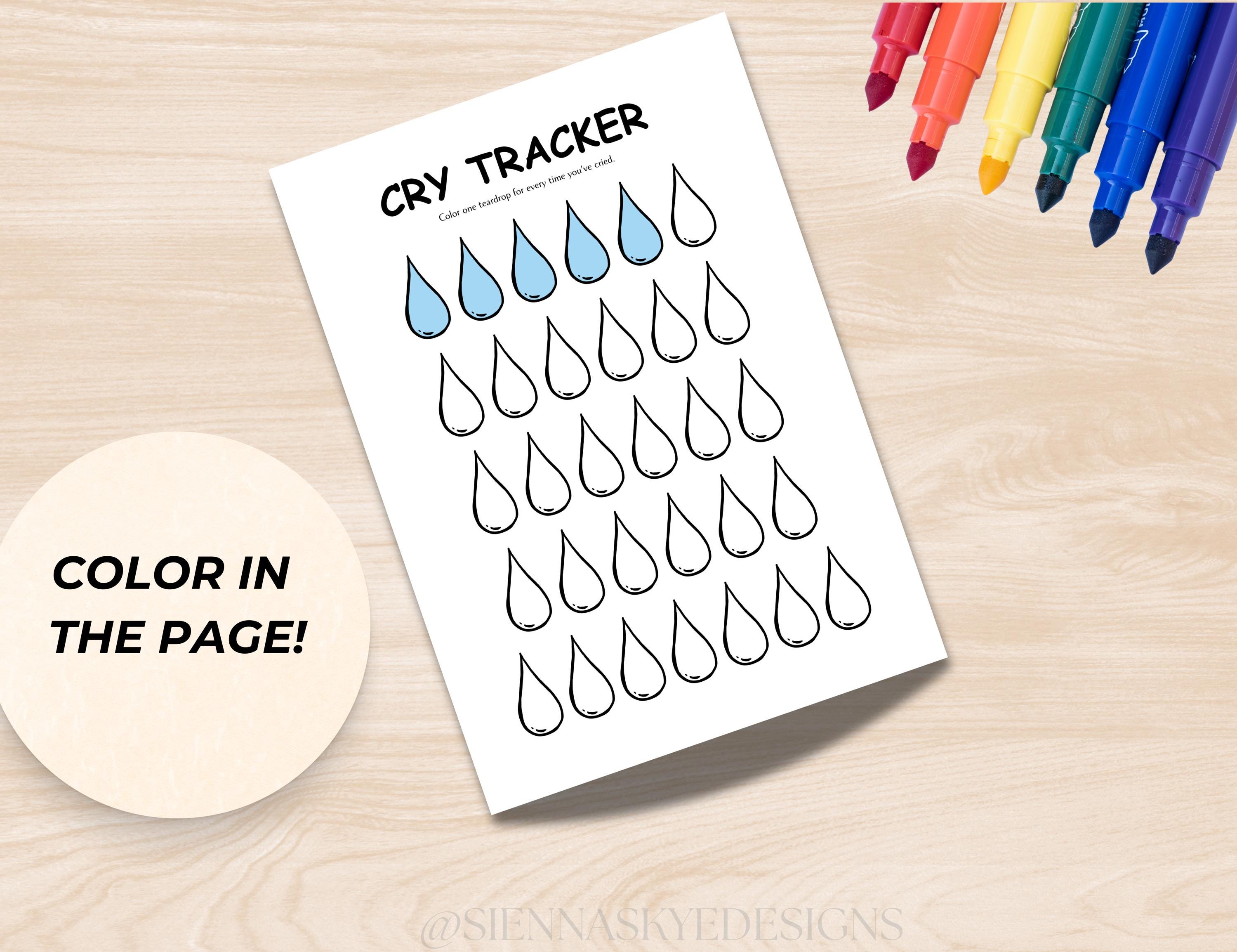 Monthly Cry Tracker Printable: Mood & Emotion Journal (digital Download ...