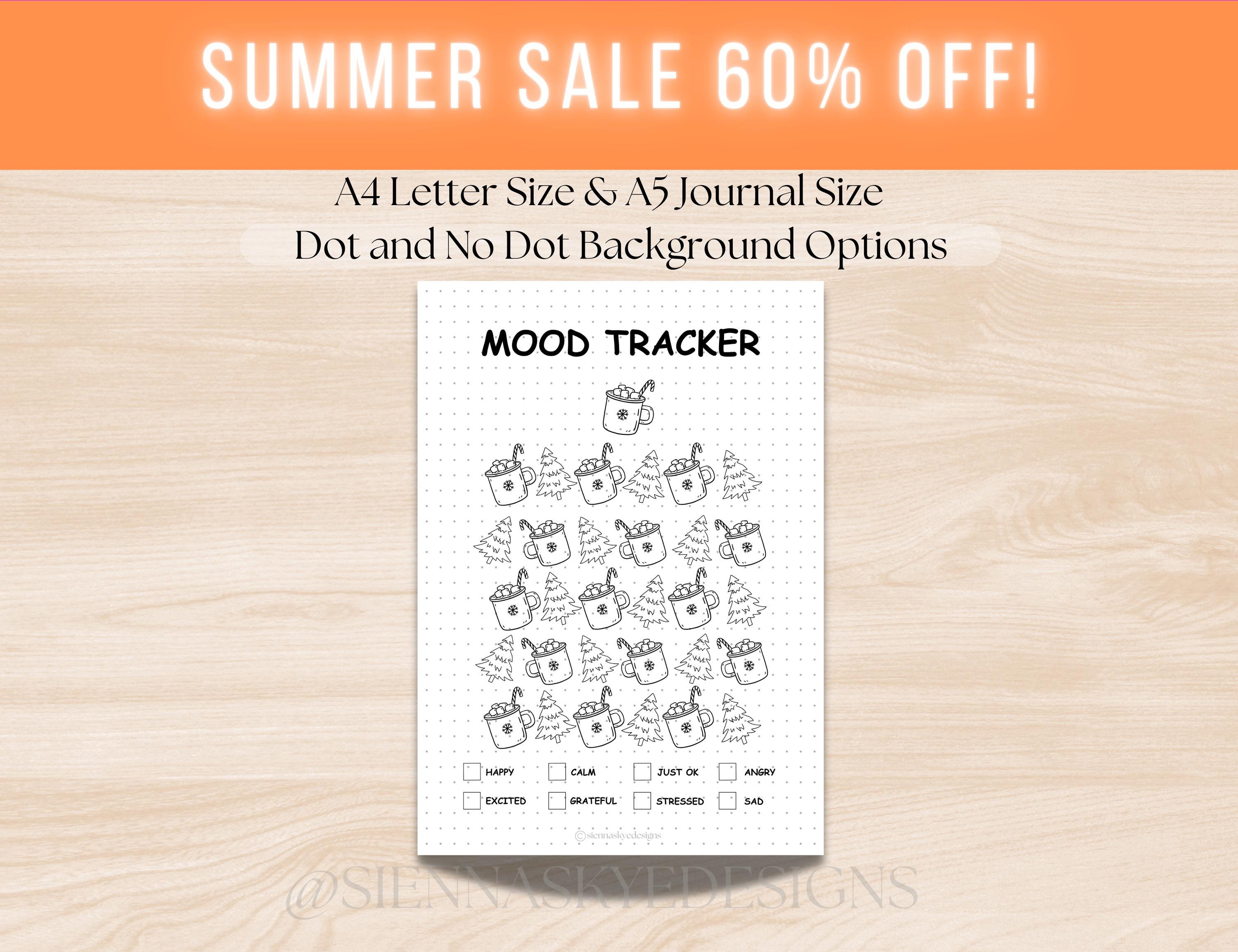 Winter Tree Mood Tracker: Printable Journal Page (digital Download) - Etsy