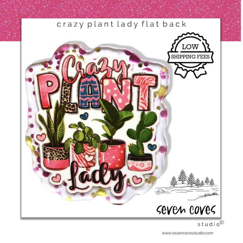 Crazy Plant Lady Badge - Etsy