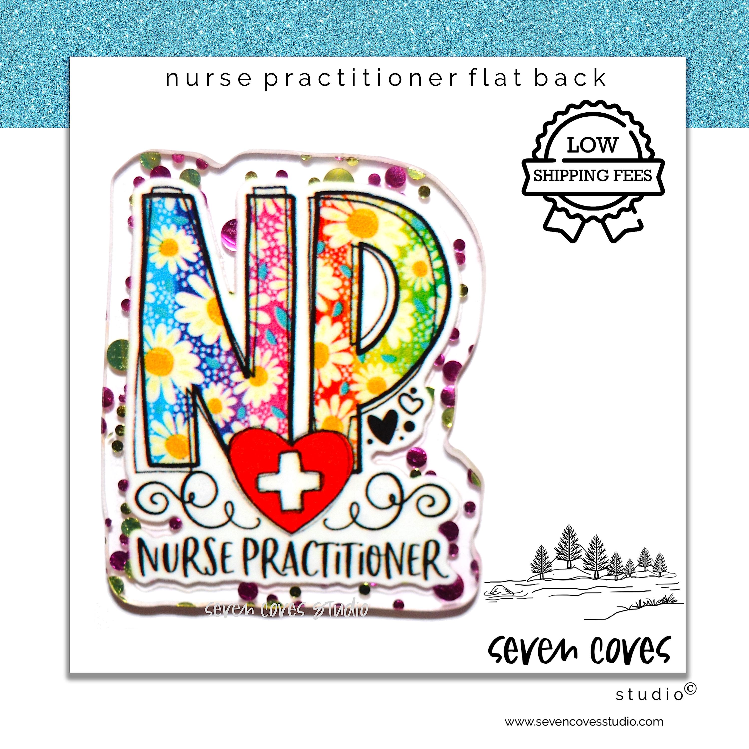 NP NURSE PRACTITIONER Medical Badge Reel Diy Embellishment Supply ...