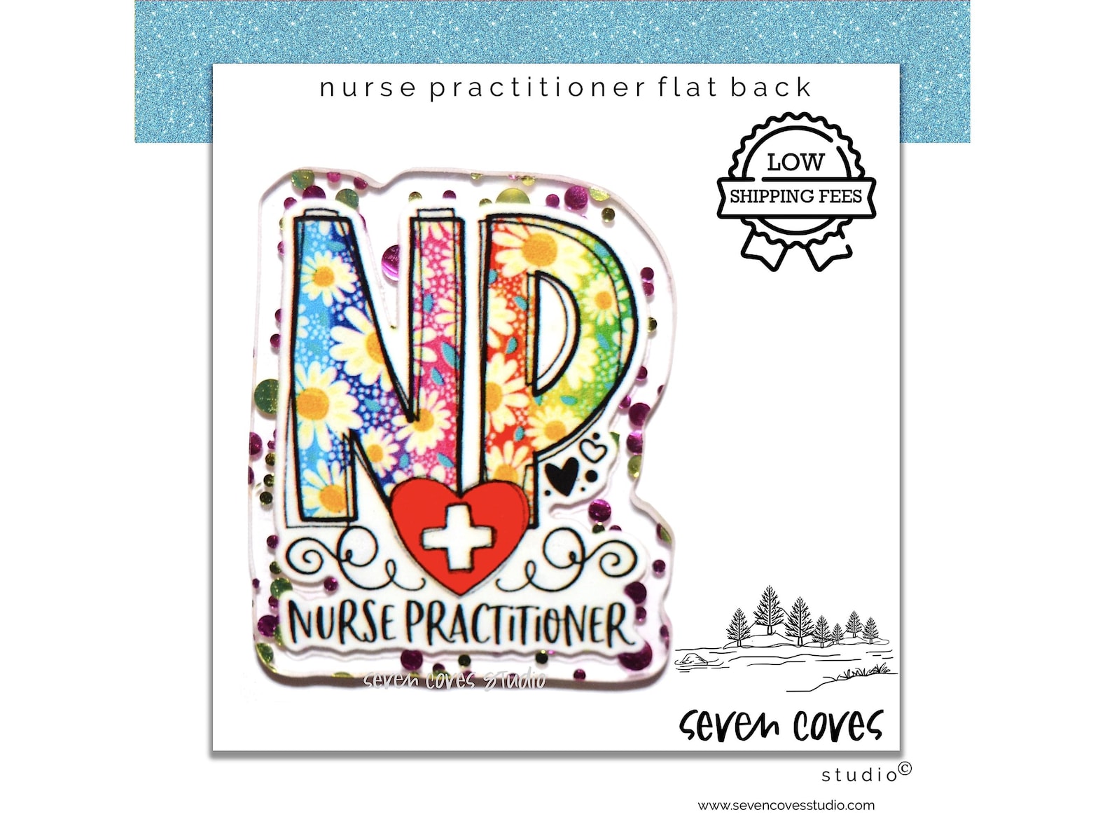 NP NURSE PRACTITIONER Medical Badge Reel Diy Embellishment Supply ...