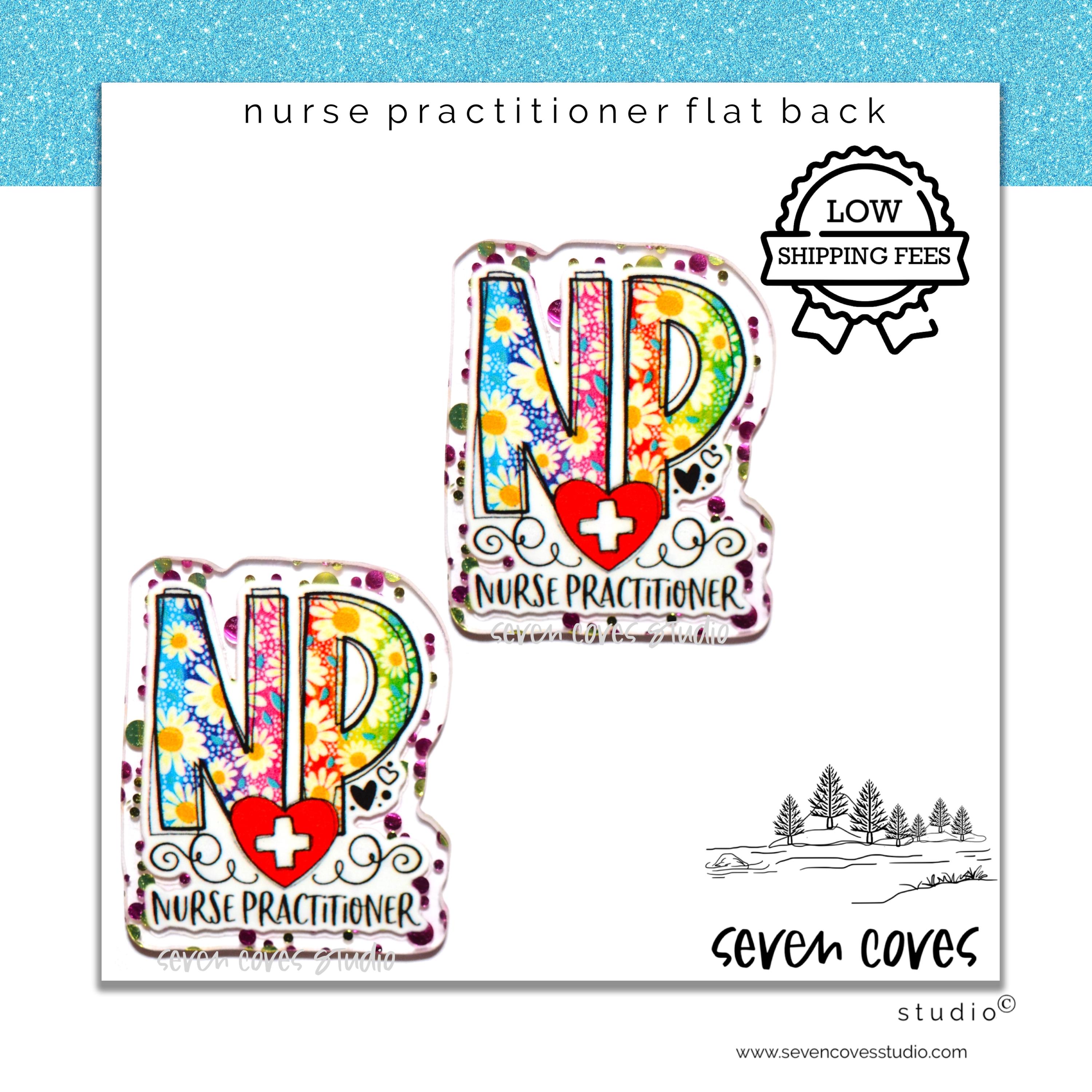 NP NURSE PRACTITIONER Medical Badge Reel Diy Embellishment Supply ...