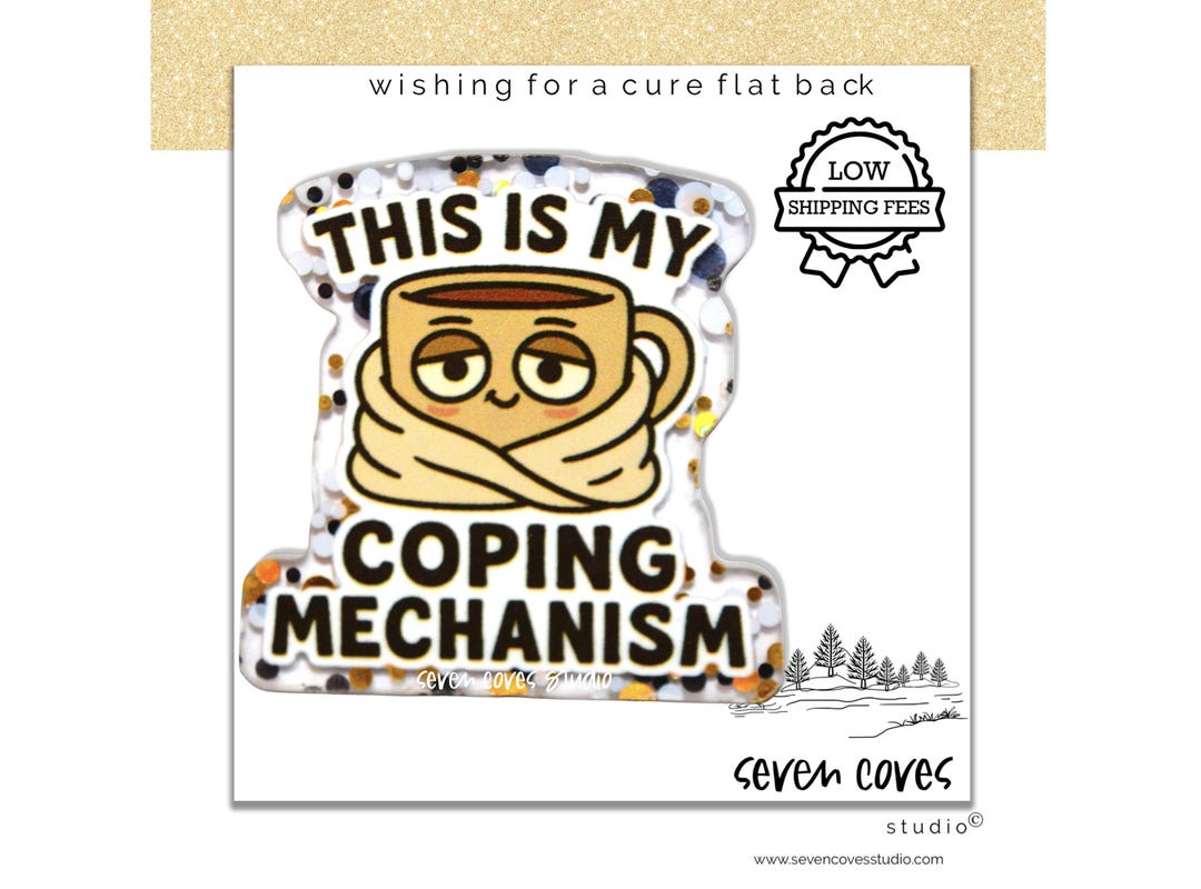 This is MY COPING MECHANISM Coffee Badge Reel Diy Craft Supplies ...