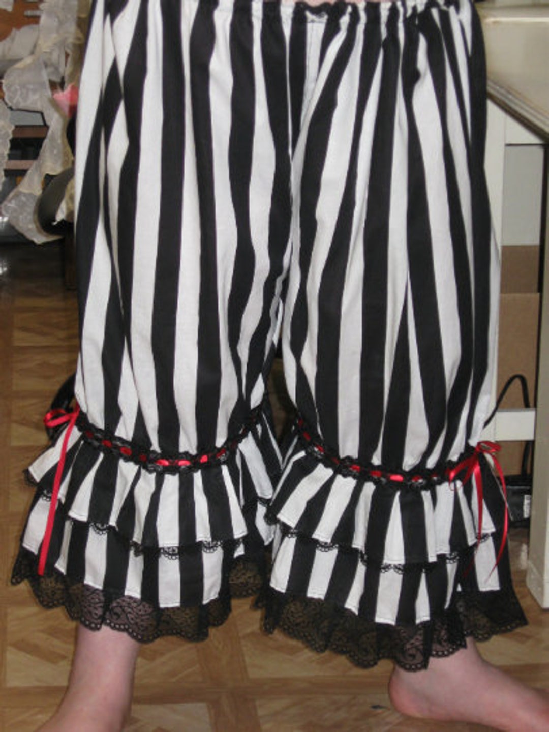 DDNJ Striped Bloomer Pantaloon Plus Custom Made ANY Size Renaissance ...