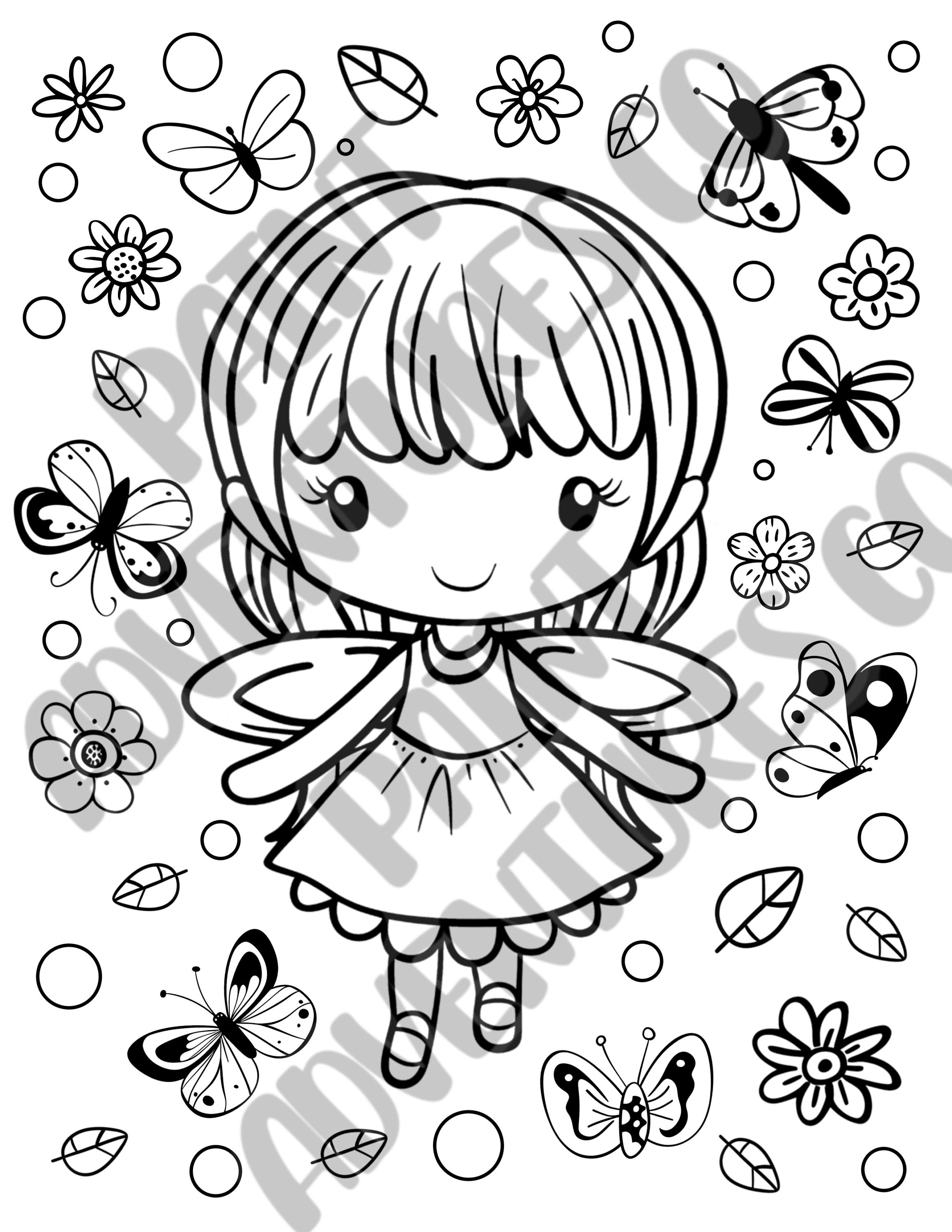 Fairyland Magic Coloring Pages Bundle for Kids - Etsy