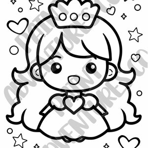 Princesses Coloring Pages Bundle of 5 - Etsy