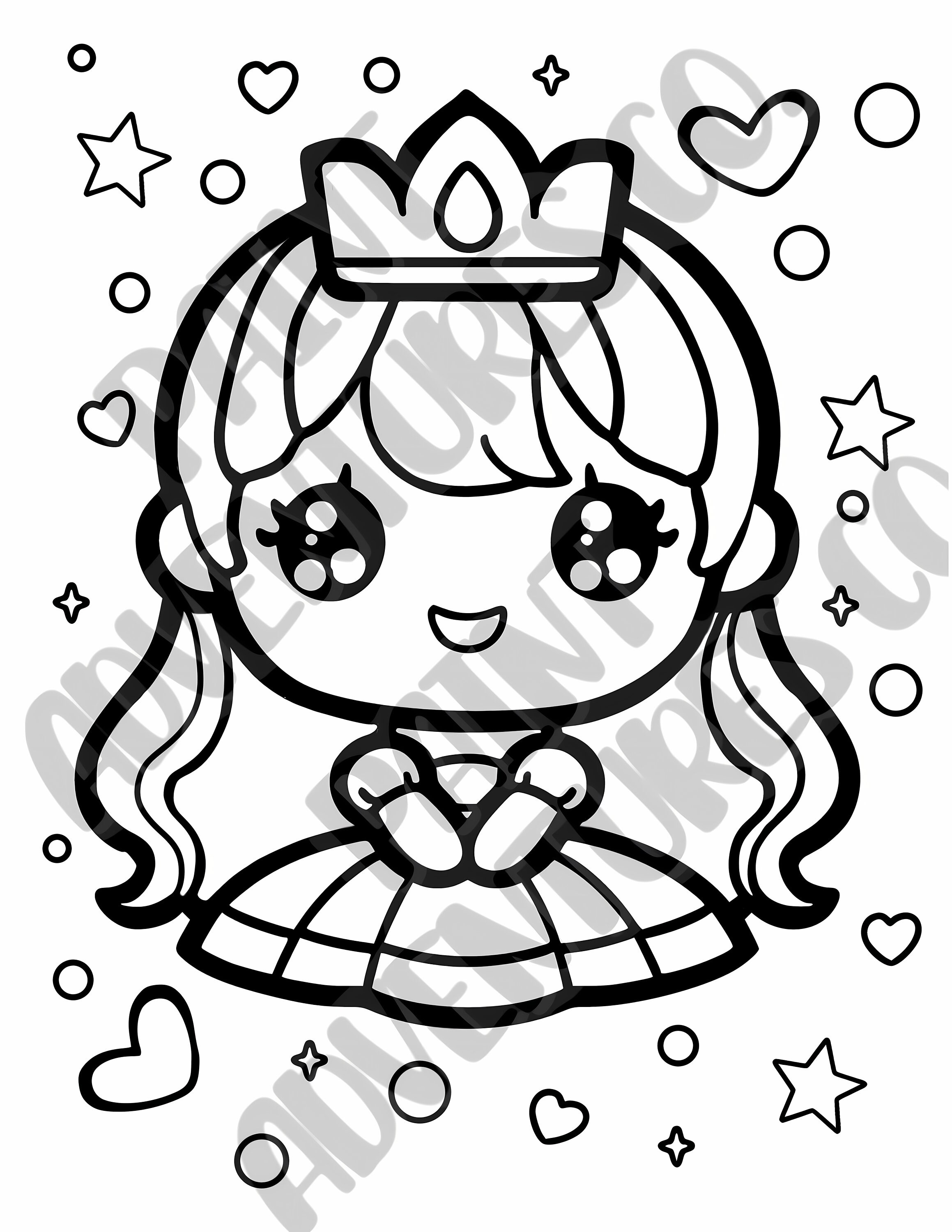 Princesses Coloring Pages Bundle of 5 - Etsy