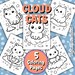 Purrfectly Cute Cats Coloring Pages Bundle - Etsy