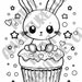 Cute Bunny Coloring Pages Bundle - Etsy