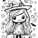 Magical Girl Witches Coloring Pages Bundle - Etsy
