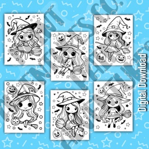 Halloween Big Bundle 60 Coloring Pages - Etsy