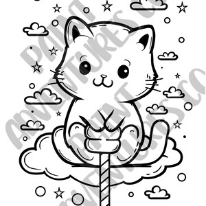 Purrfectly Cute Cats Coloring Pages Bundle - Etsy