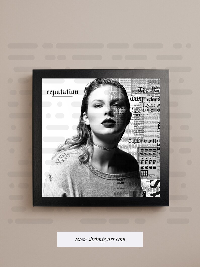 12x12 Album Cover Print – Delicate Taylor Swift Reputation Inspired ...