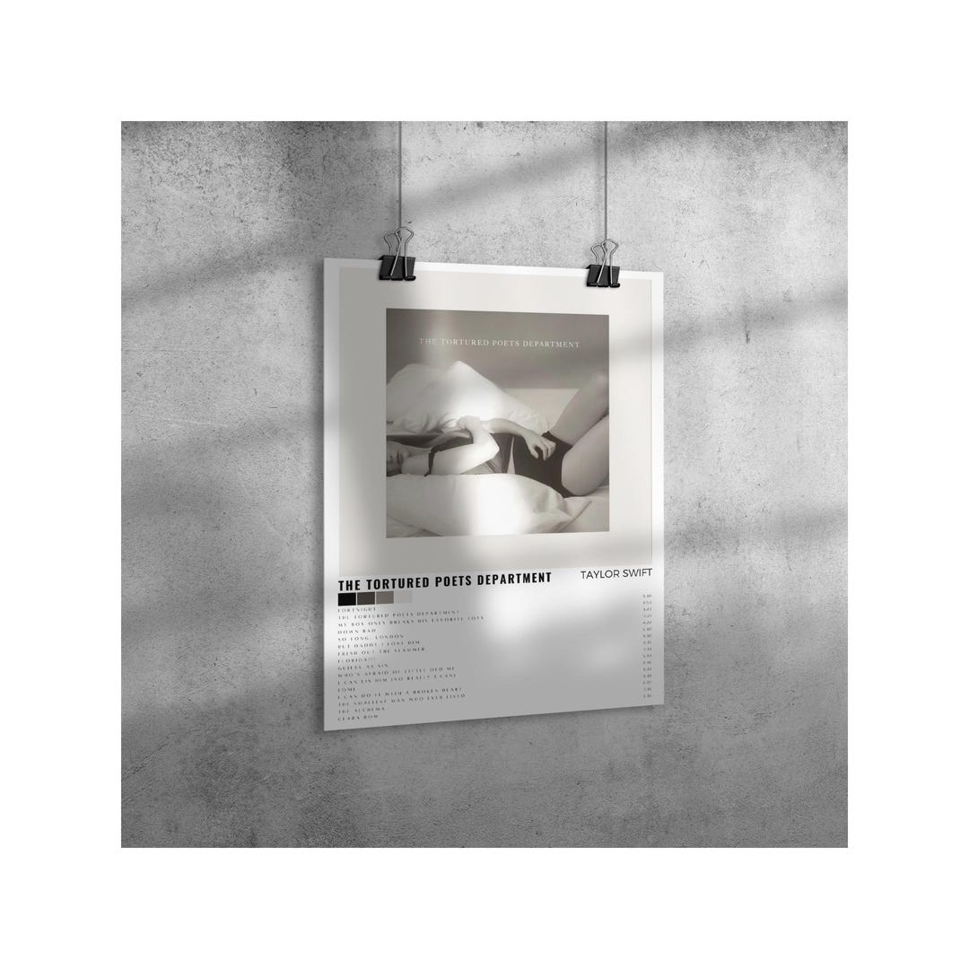 Minimalist Music Album Poster | Custom Tracklist Art Print - Etsy