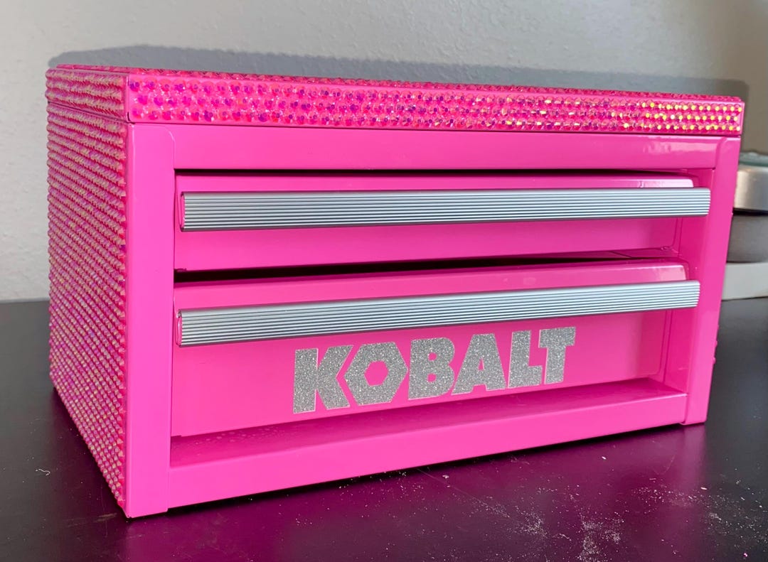 Custom Hot Pink Bejeweled VIRAL Kobalt Mini Toolbox - Etsy