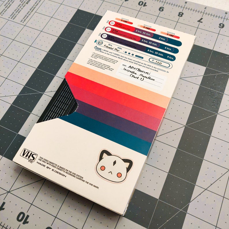 VHS Universal Blank Custom Template Cover | Adobe Photoshop | Adobe ...