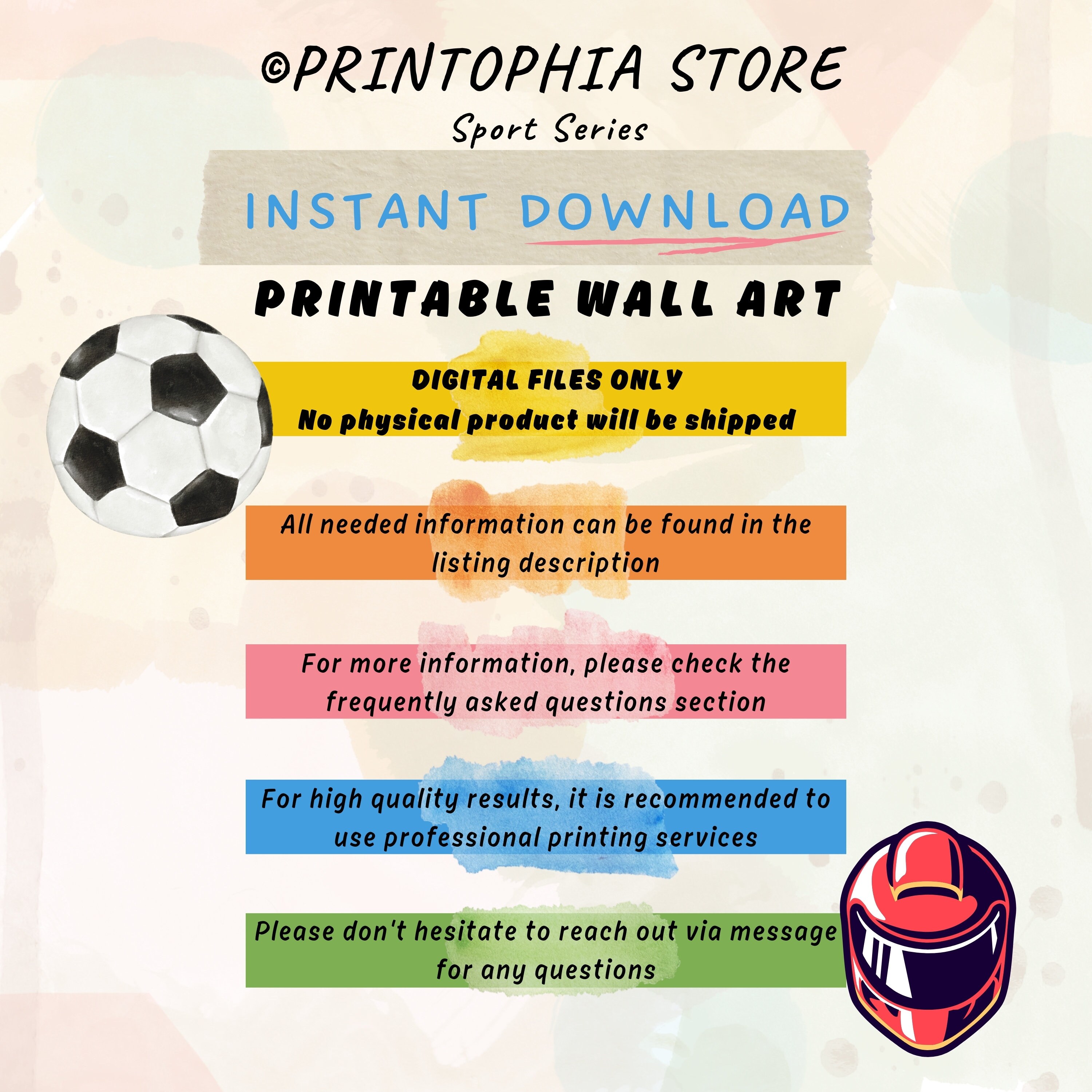Set of 6 Football Stars Jersey Poster, Soccer Wall Art (digital ...