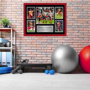 Victor Osimhen Signed Poster, Galatasaray Football Autograph Print ...