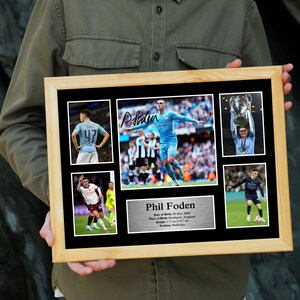 Printable Phil Foden Autograph Poster, Digital Download Manchester City ...
