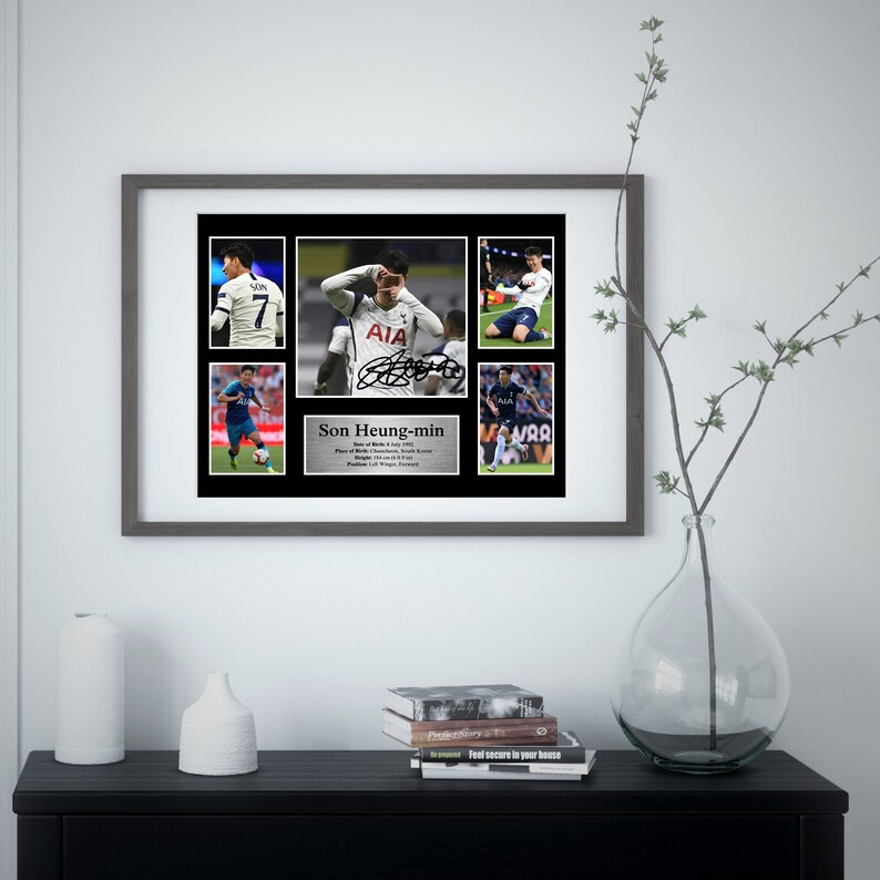 Printable Son Heung-min Autograph Poster, Digital Download Tottenham ...
