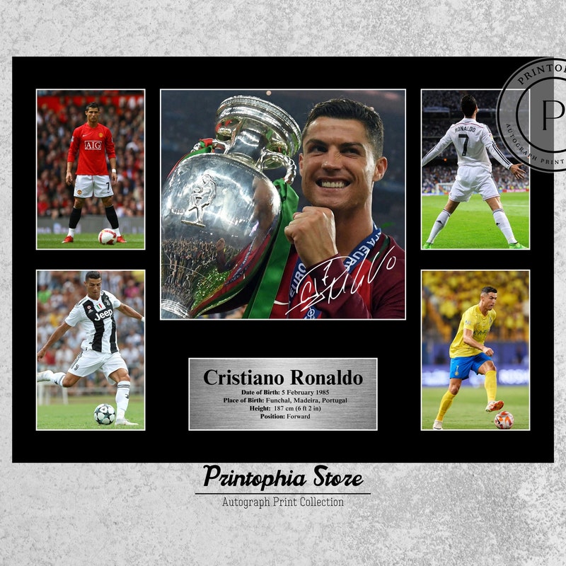 Ronaldo Signed Card - Etsy UK