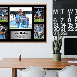 Printable Haaland Signed Poster, Football Wall Art Gift, Digital ...