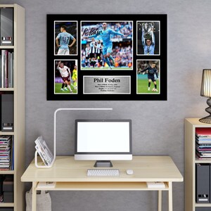 Printable Phil Foden Autograph Poster, Digital Download Manchester City ...