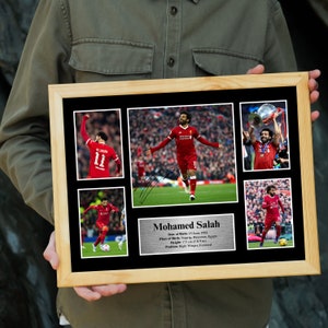 Printable Mohamed Salah Signed Poster, Digital Download Football ...