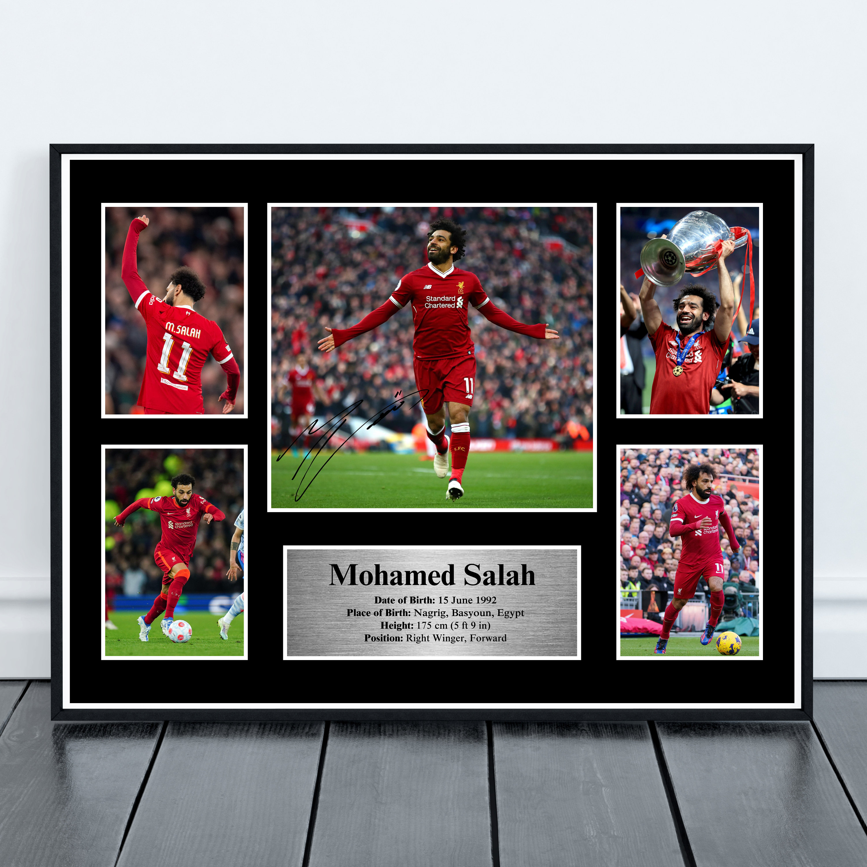 Printable Mohamed Salah Signed Poster, Digital Download Football ...
