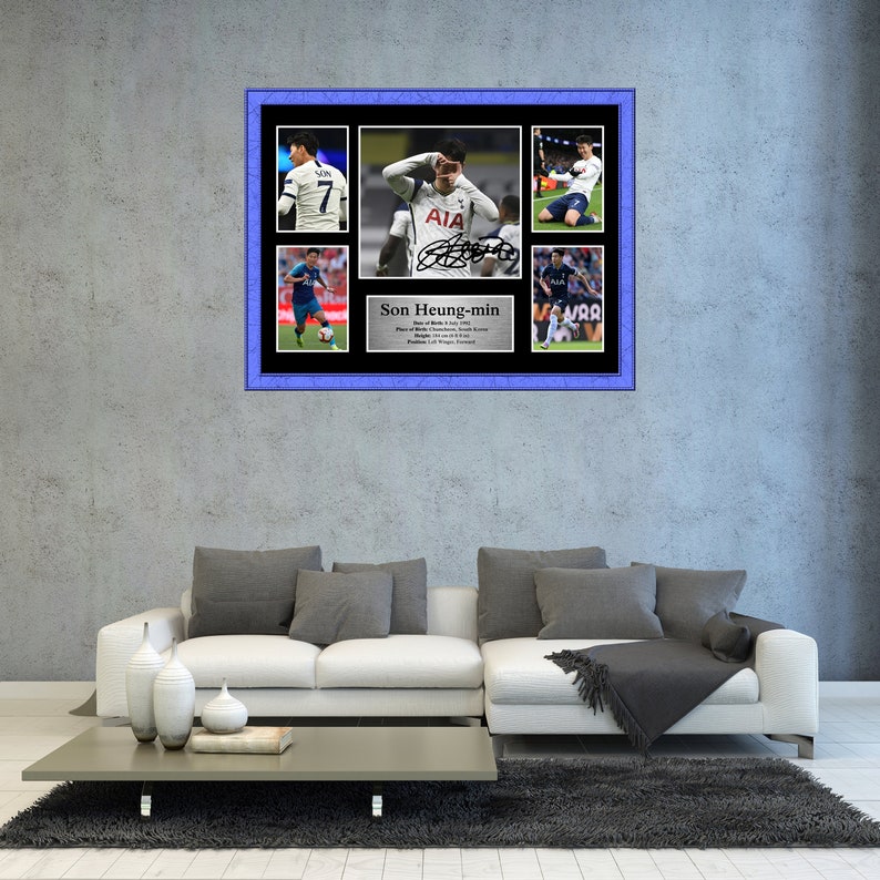 Printable Son Heung-min Autograph Poster, Digital Download Tottenham ...