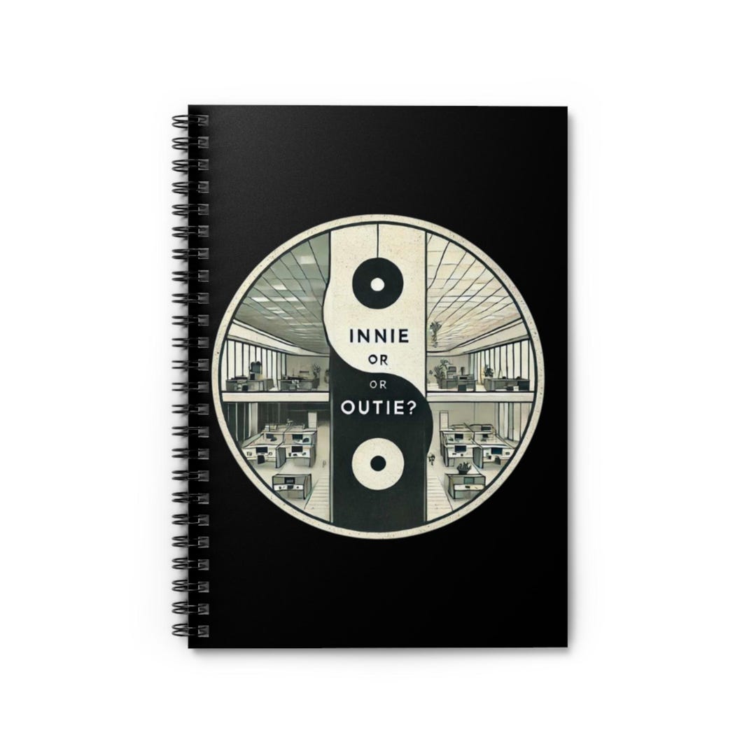 Severance Innie or Outie? Spiral Notebook - Unique Desk Accessory ...