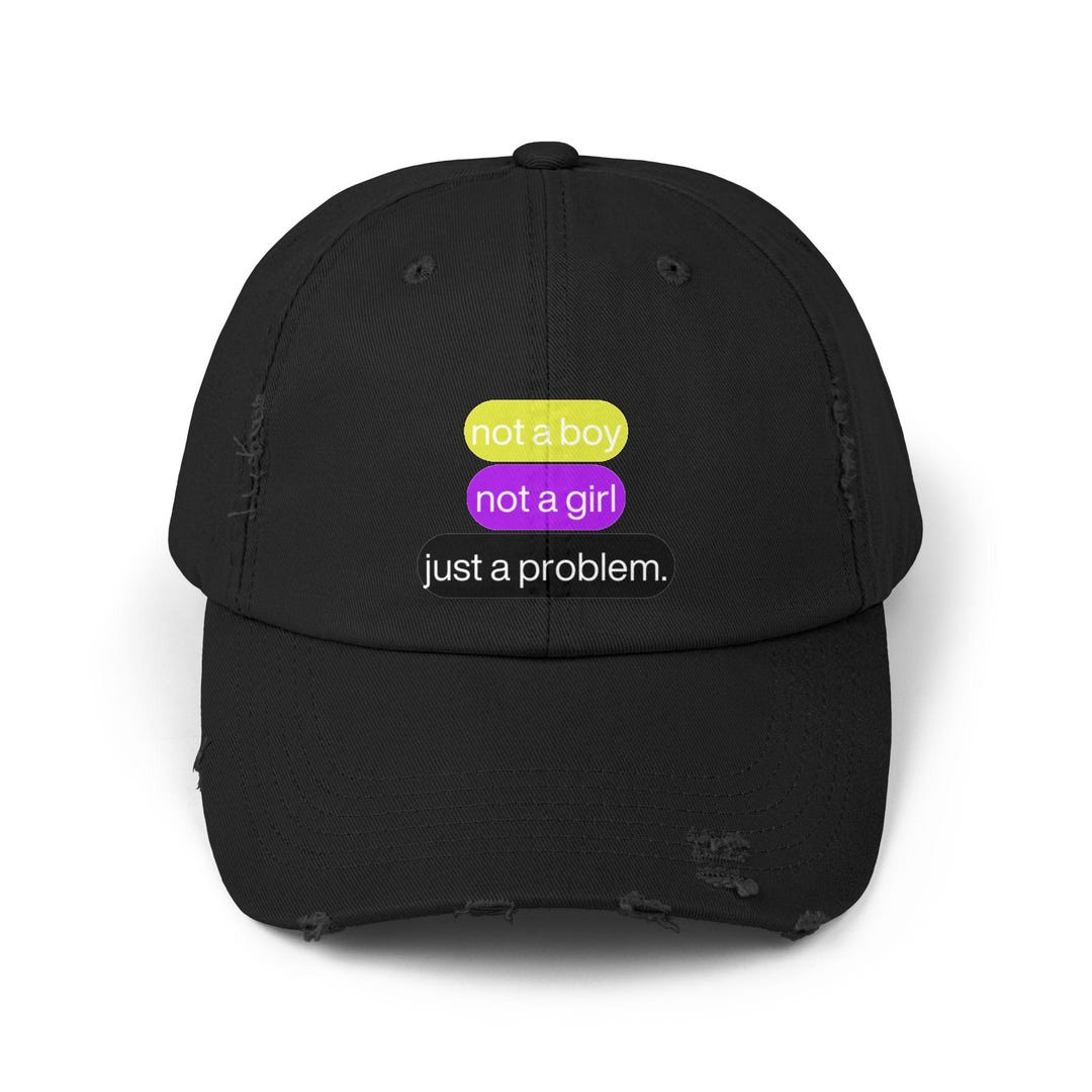 Nonbinary Pride Hat, Gender Identity Awareness, Pride Gift, Enby Hat ...