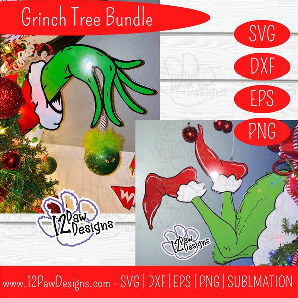 Grinch Hand Svg - Etsy
