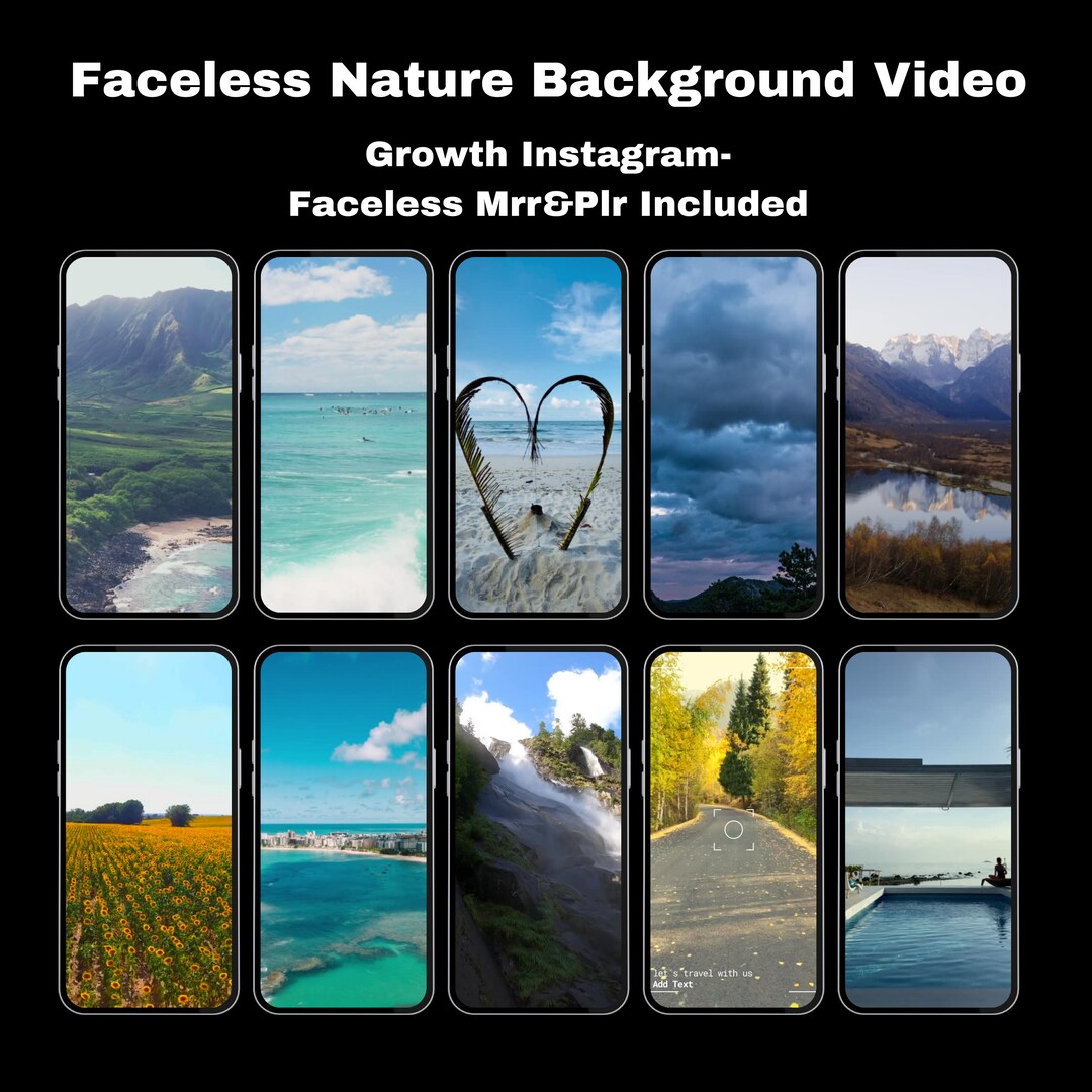 10 Faceless Nature Background Video, Tranquil Nature Clips for ...