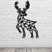 Geometric Stag Wall Art Modern Animal Decor - Etsy