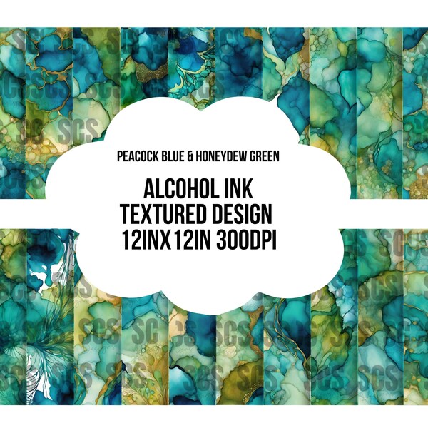 Alcohol Ink Peacock - Etsy