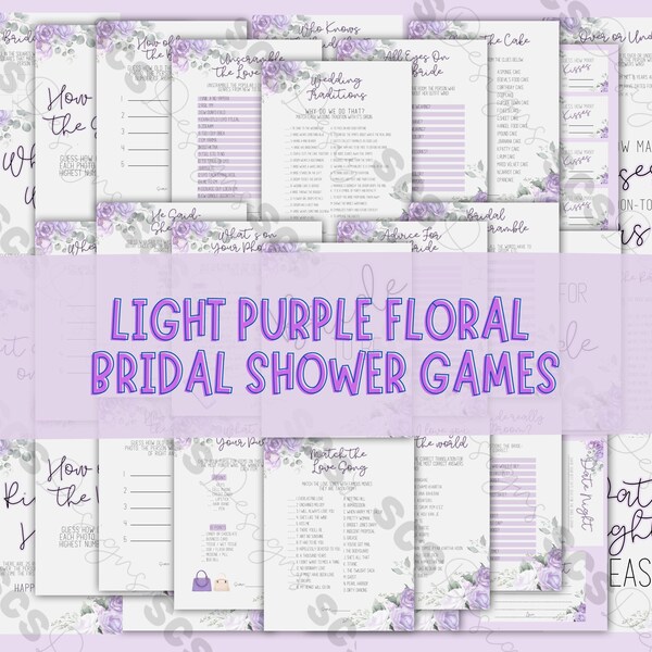 Purple Bridal Shower - Etsy