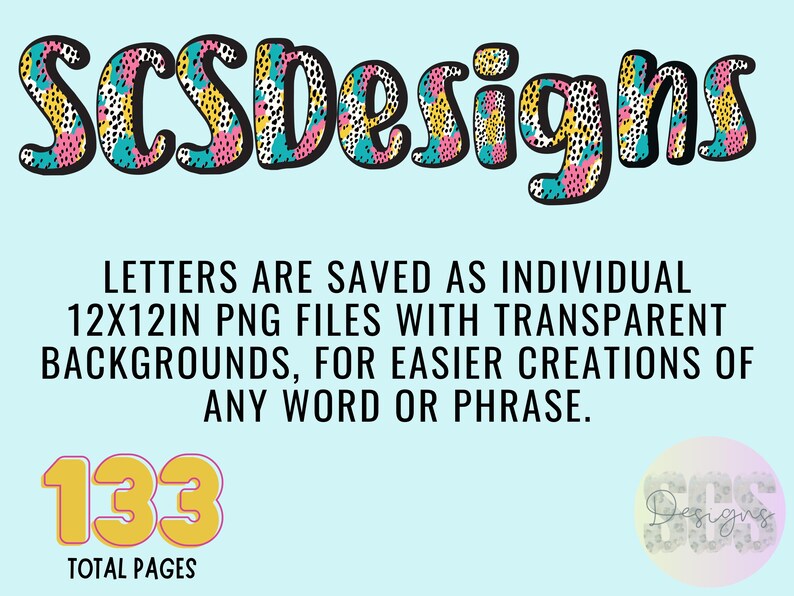 Leopard Doodle Alphabet Font , Doodle Letters PNG, PNG Alpha Bubble ...