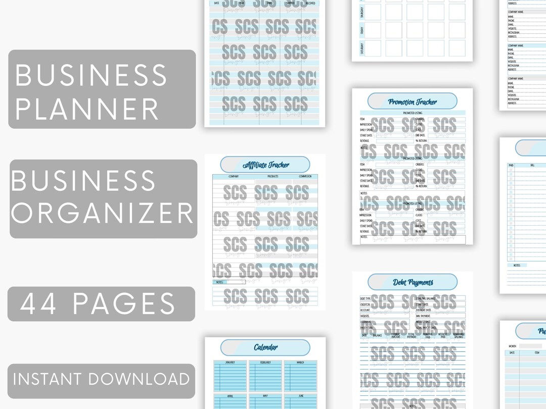 Ready to Print Business Planner, Busines Planner Bundle, Small Business ...