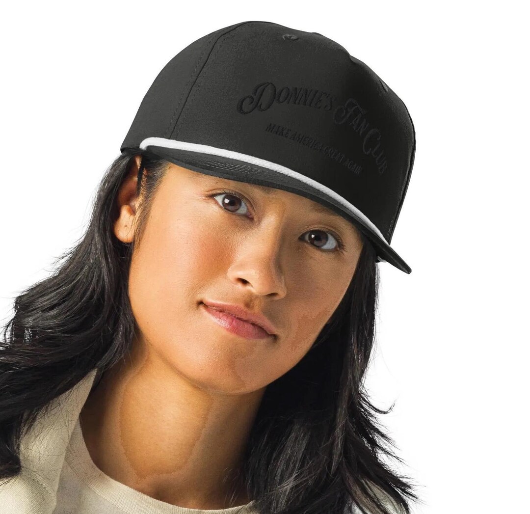 Dark MAGA Rope Cap, Donnie's Fan Club Hat, Make America Great Again Hat ...