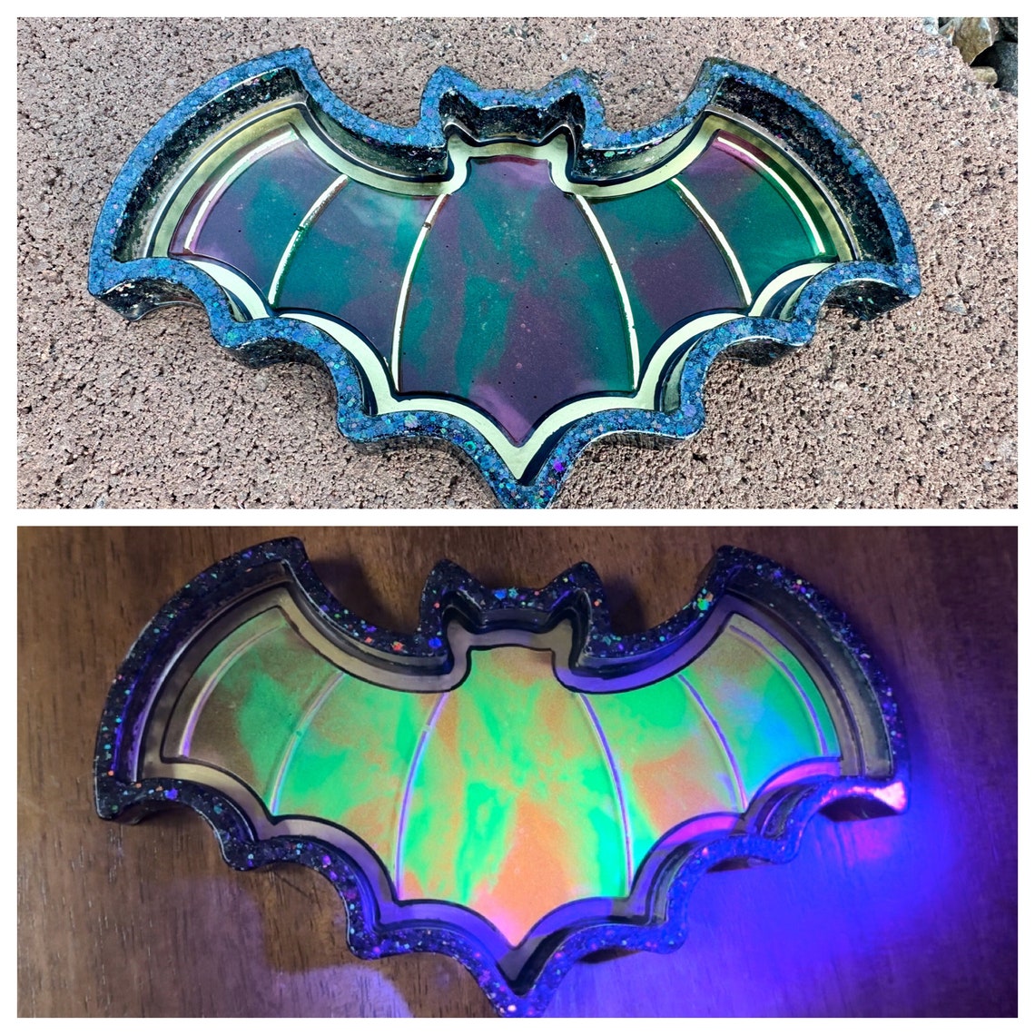 Bat Trinket Tray | Halloween Tray | Resin Tray - Etsy