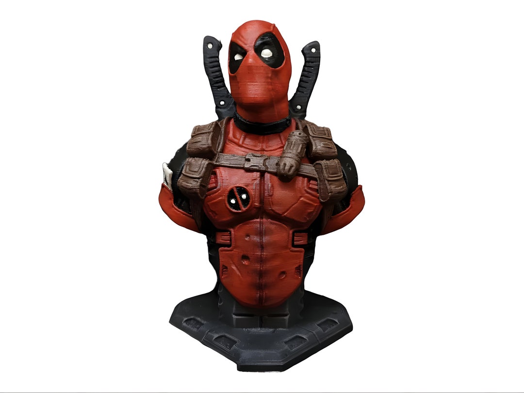 Deadpool Bust Deadpool Statue Action Figure Desktop Decoration - Etsy