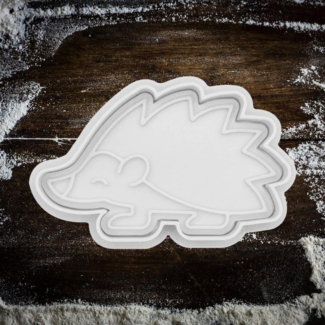 Cute Hedgehog Cookie Cutter Set, Animals Cookie Stamp, Polymer Clay ...