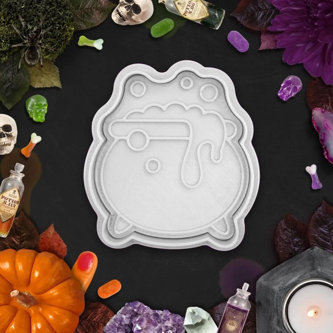 Potion Cauldron Cookie Cutter, Halloween Cookie Cutter Set, Witch ...