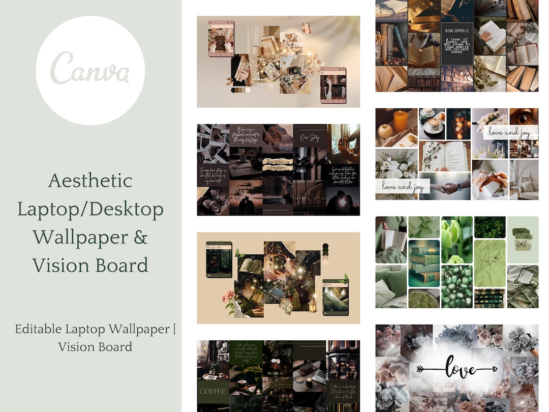 Laptop Wallpaper | Desktop Wallpaper | Collage | Editable Wallpaper ...