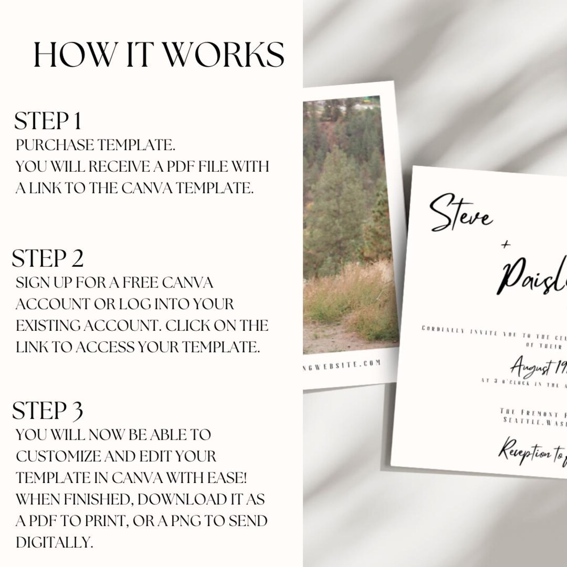 Modern and Minimal Holiday Card Template | Editable Photo Grid Holiday ...