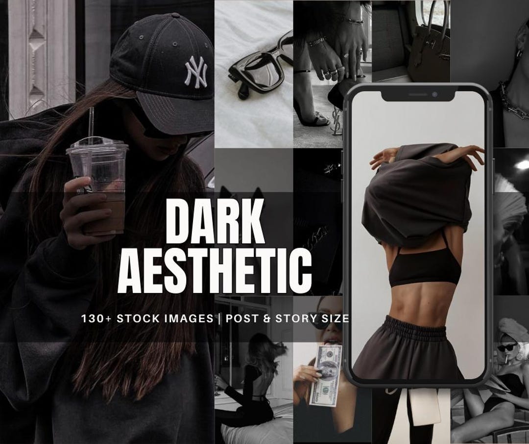 Instagram Templates Stories and Posts Dark Aesthetic Lifestyle Master ...
